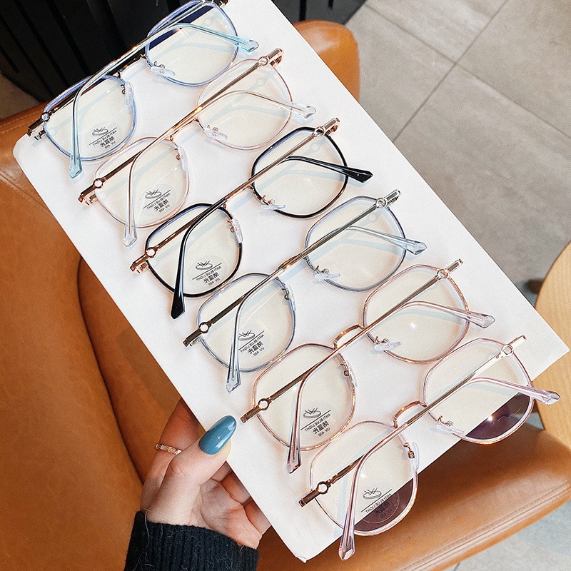 Korean style polygonal near-sighted glasses frames for men and women ...