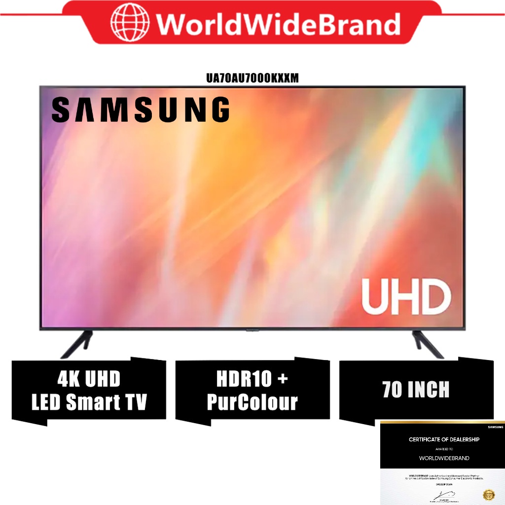 Samsung 4K UHD Smart TV LED PurColour HDR10+ ConnectShare (70 ...