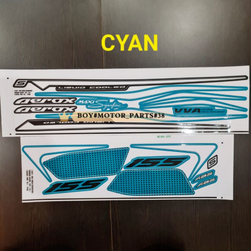 YAMAHA NVX 155 V2 / AEROX V2 INDONESIA 2021 BODY STICKER ( 25 ) MAXI ...