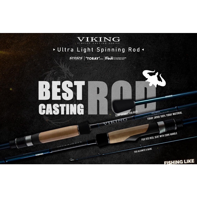 Senses Viking Ultralight Spinning Rod | Shopee Malaysia
