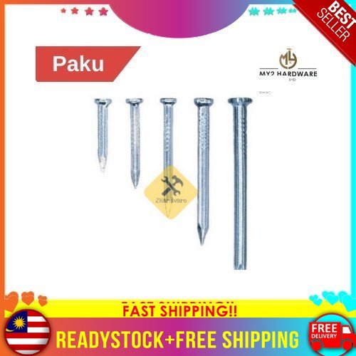 Paku Dinding / Concreate Nail (1" - 4")(0.5kg) | Shopee Malaysia