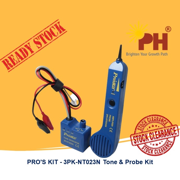 PROSKIT 3PK-NT023N Tone And Probe Kit | Shopee Malaysia