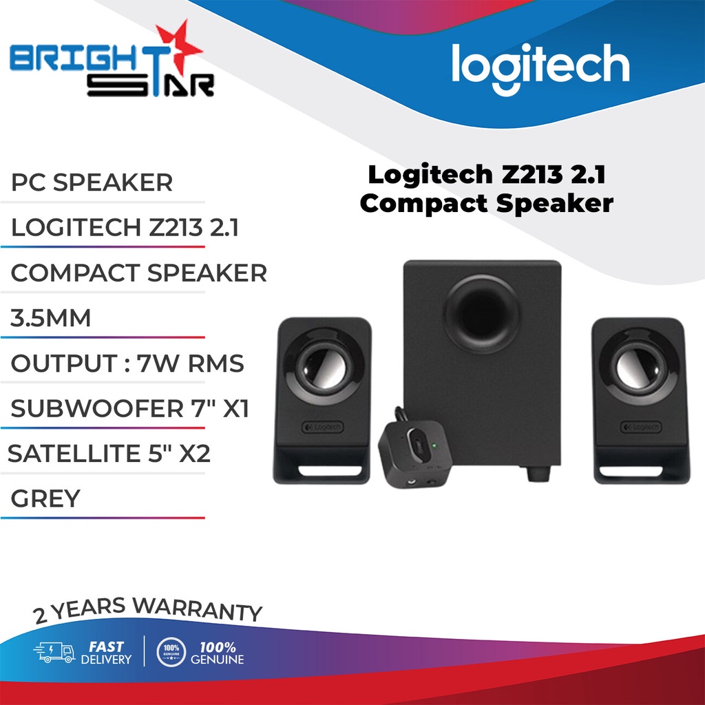 Logitech Z213 Multimedia 2.1 Compact Speaker 980-001264 | Shopee Malaysia Logitech Z213 Multimedia 2.1 Compact Speaker 980-001264 | Shopee Malaysia