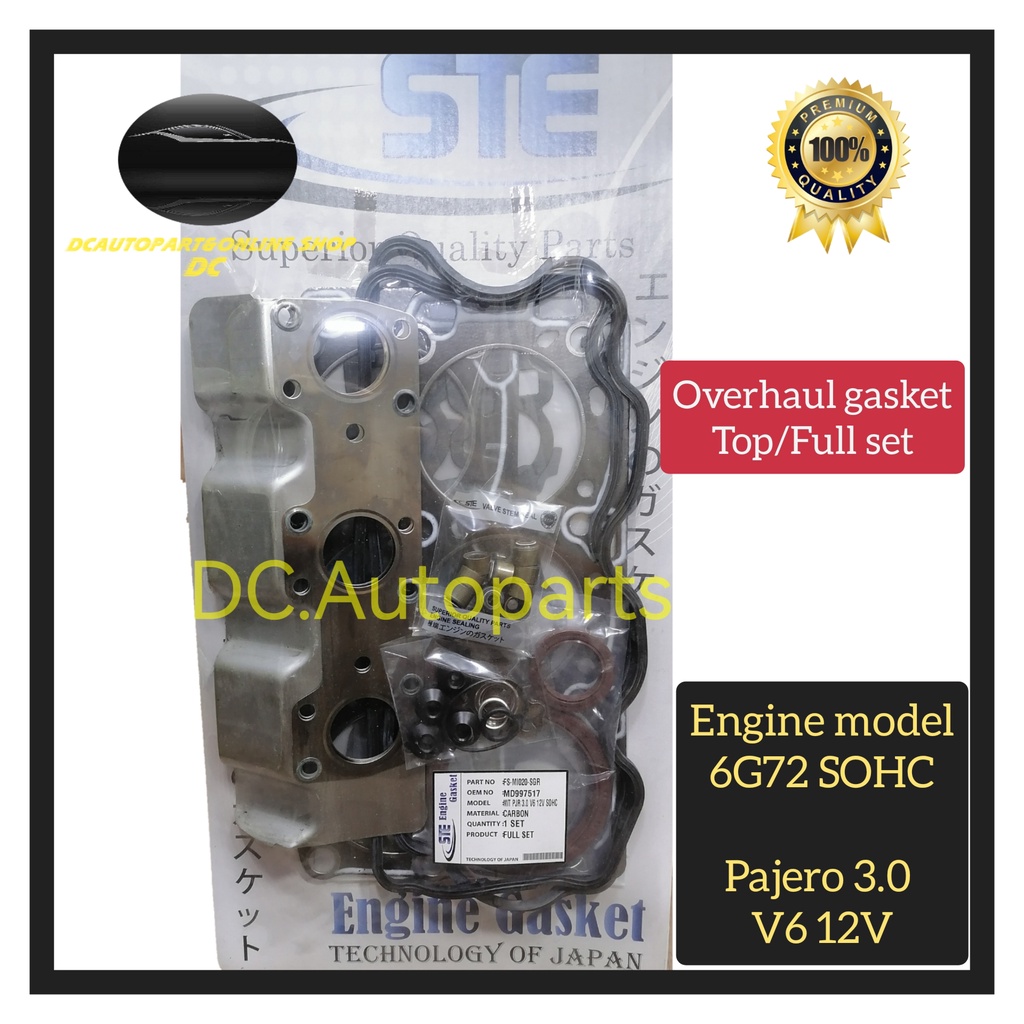 MITSUBISHI PAJERO 3.0 V6 SOHC 6G72 ENGINE HEAD TOP / FULL OVERHAUL ...