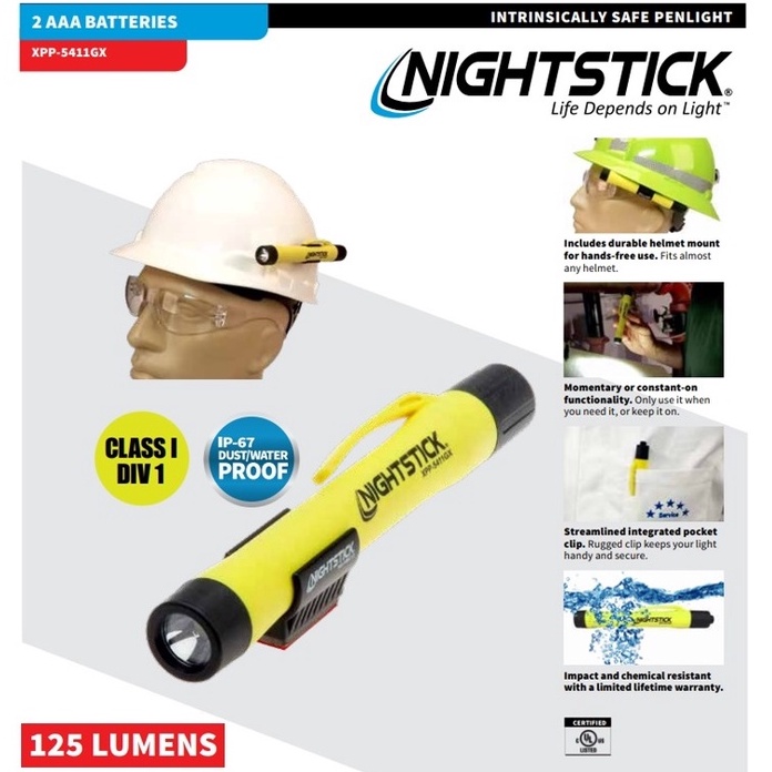 NightStick XPP-5411GX Intrinsically Safe Flashlight / Penlight with ...