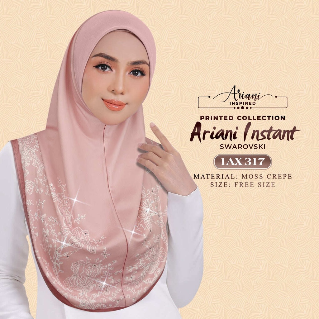 💢READY STOCK 💢 Tudung Instant Ariani Inspired ️Tudung instant bercorak ...