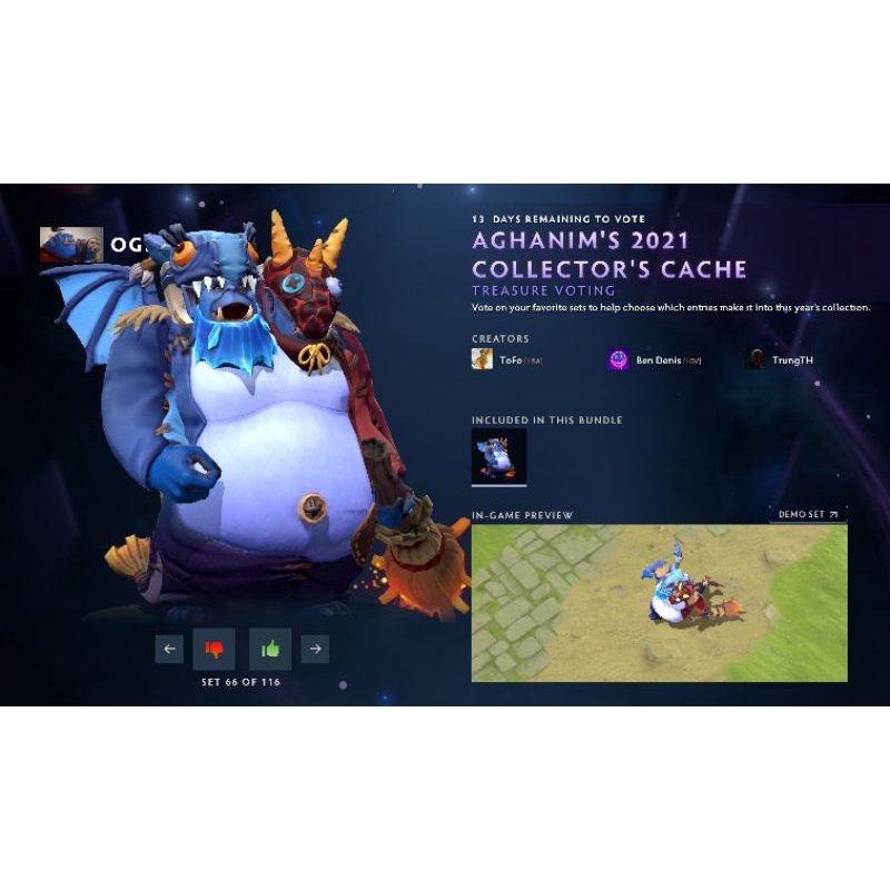 Ogre Magi - Pyrexae Polymorph Perfected - Dota 2 Aghanim's Collector's Cache 2021 | Shopee Malaysia