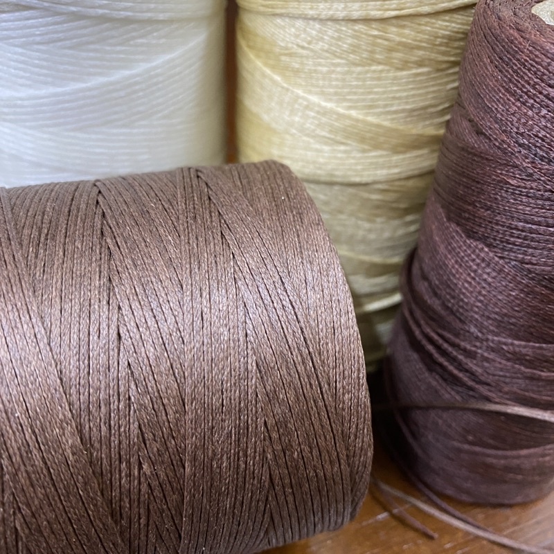 WAXED THREAD 1.0mm Polyester Filament Braided Thread Yarn Benang Lilin ...
