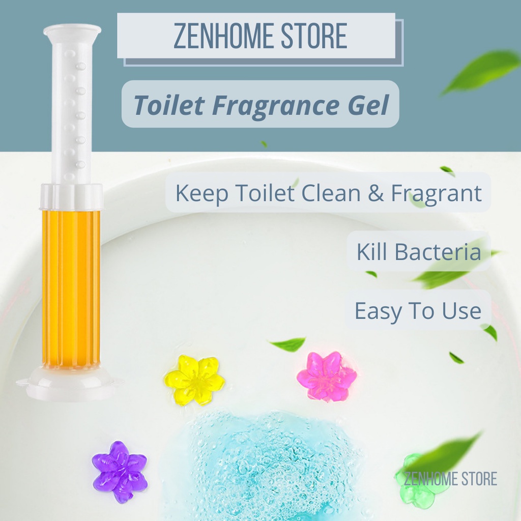 ZENHOME Toilet Bathroom Push Type Fragrance Gel Scrubble Bubble ...