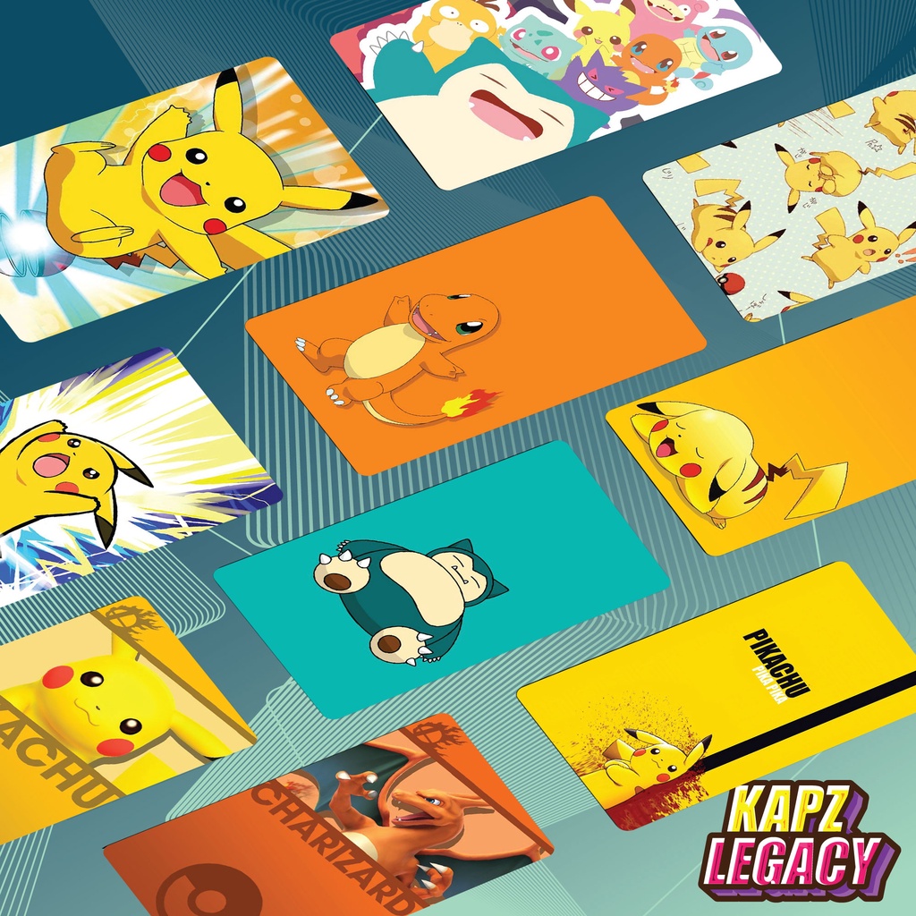 KapzLegacy Pokemon Card Cover Skin Access Touch n Go Skin ATM Bank ...