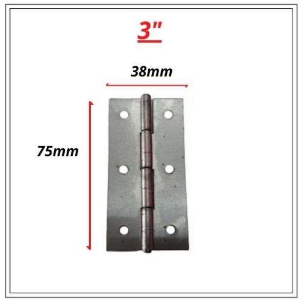 (2pcs)Bright Light Door Hinges Engsel Besi Nipis Iron Hinges Engsel ...