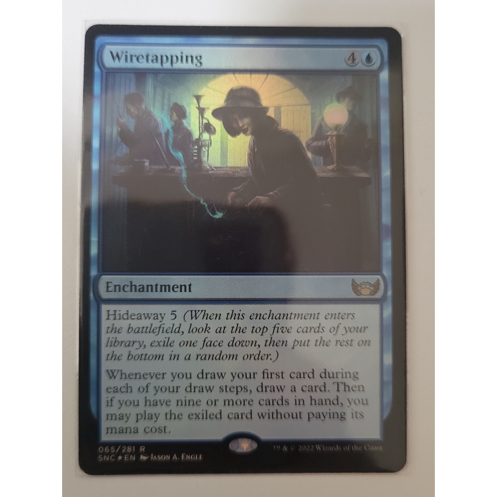MTG Magic the gathering Wiretapping Streets of New Capenna Rare FOIL ...
