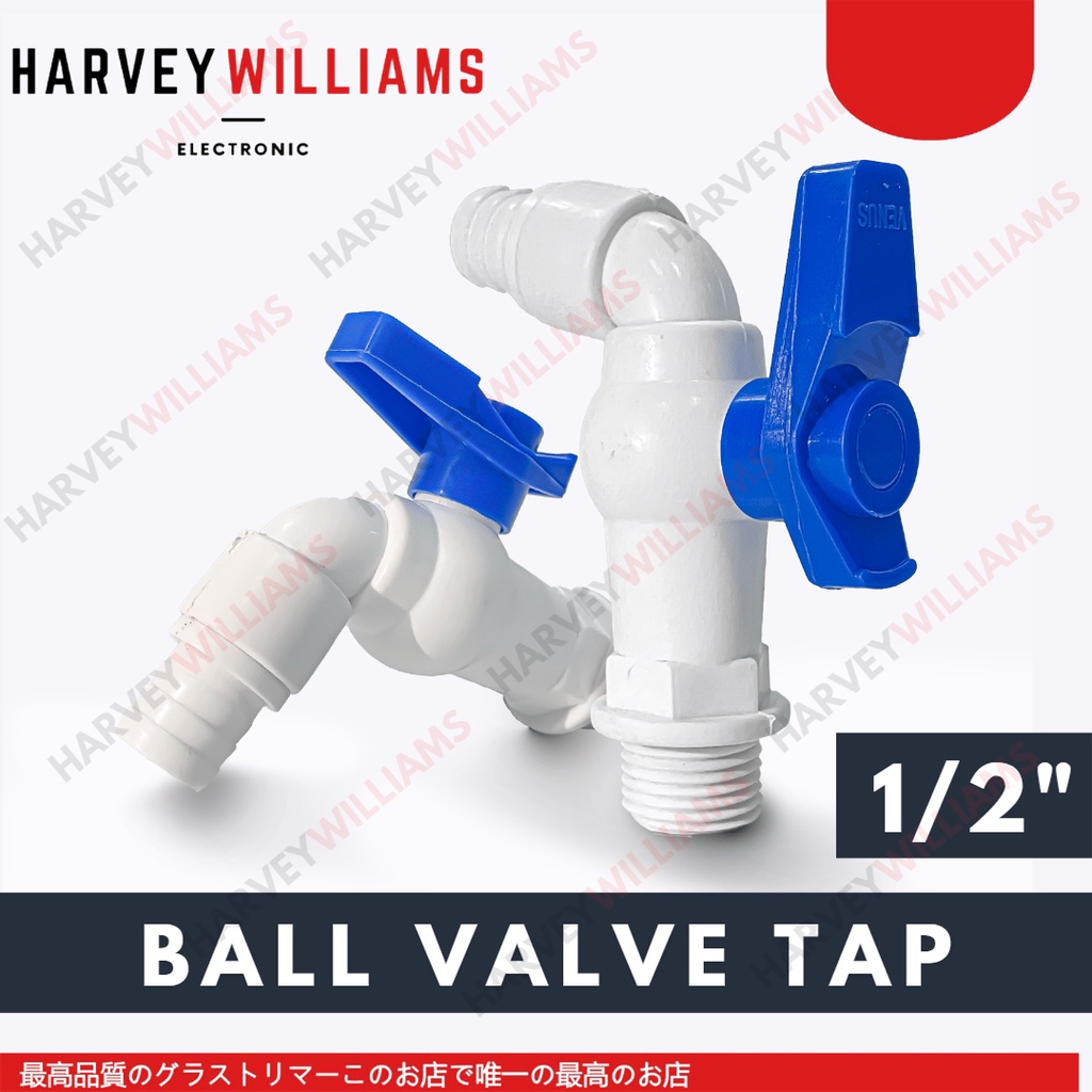 1/2" PVC Ball Valve Tap Garden High Pressure Control water tap connector | Shopee Malaysia