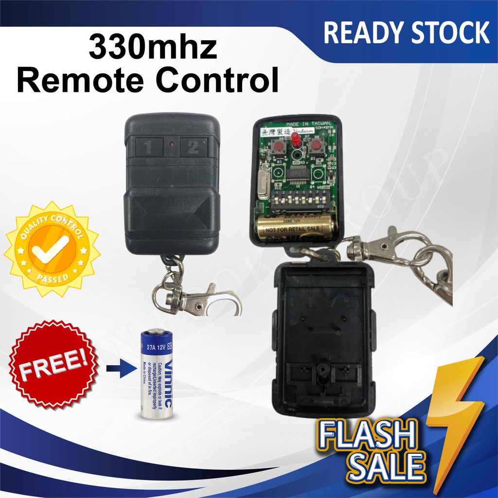 AUTO GATE REMOTE CONTROL 330MHZ / CRT 2 CHANNEL TRANSMITTER/FREE ...
