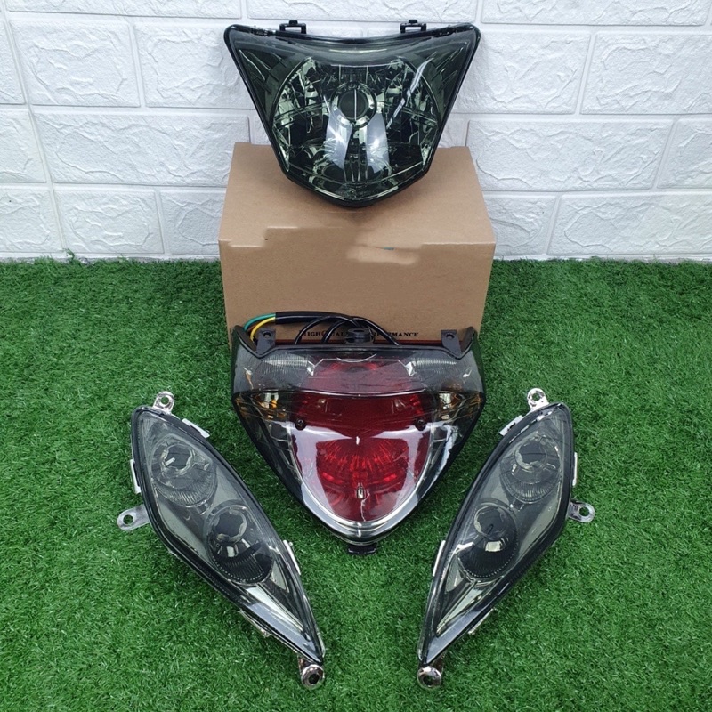lc135 v1 lcv1 head lamp signal tail lamp lampu depan lampu belakang meter cover tinted smoke ...