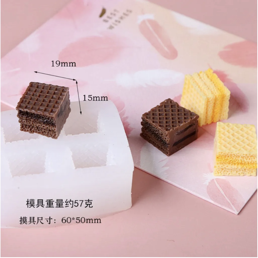 Cube Waffle Silicone Mold (4 pieces) | Shopee Malaysia