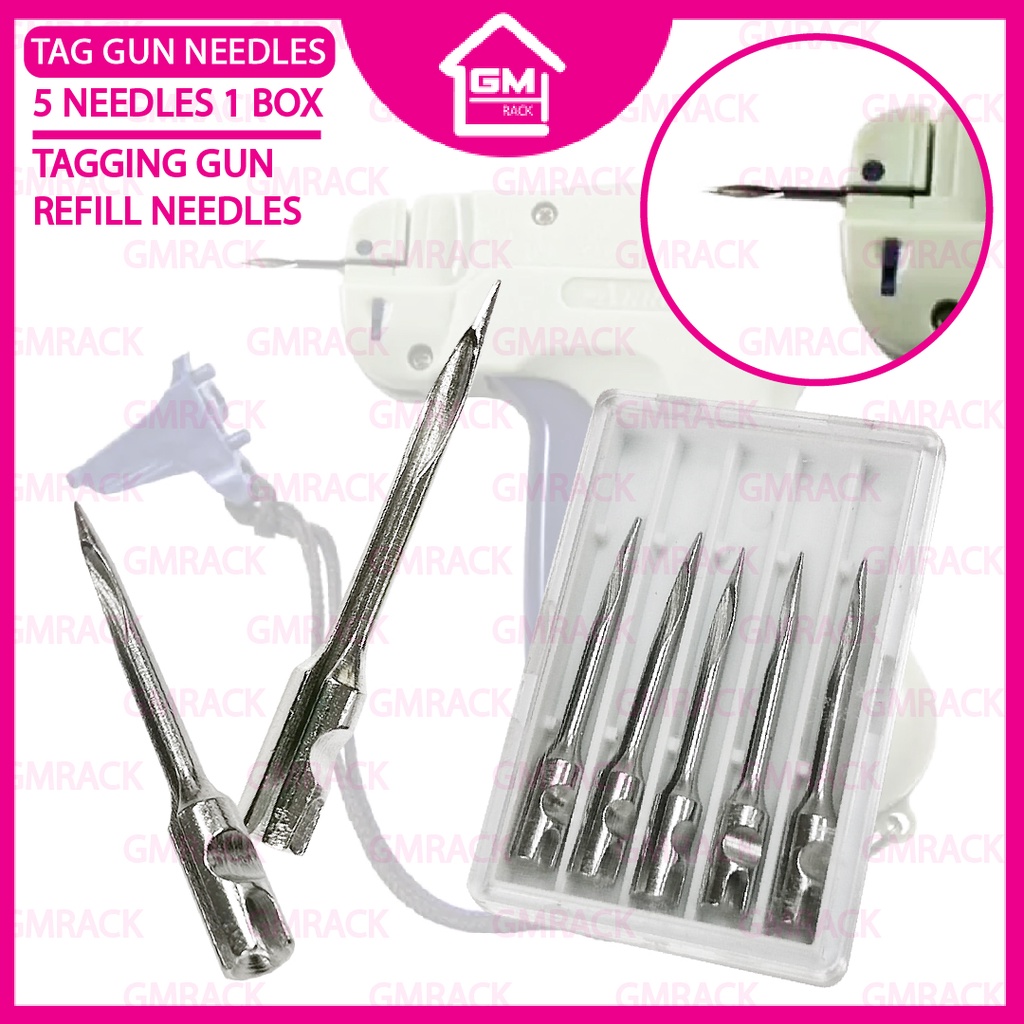 [GMRACK] TAGGING GUN NEEDLES 5 IN 1 5PCS NEEDLES BOX REFILL NEEDLES PIN ...