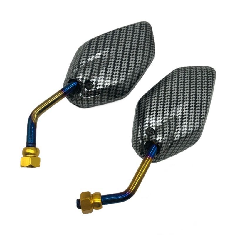 MINI 2TONE CARBON SIDE MIRROR UNIVERSAL ( 10MM ) | Shopee Malaysia