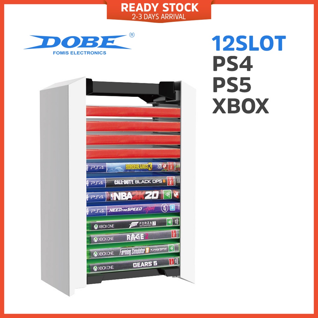 CD Game Case Rack Storage Tower Stand. Geme Disc Stand Rack PS4 PS5 ...