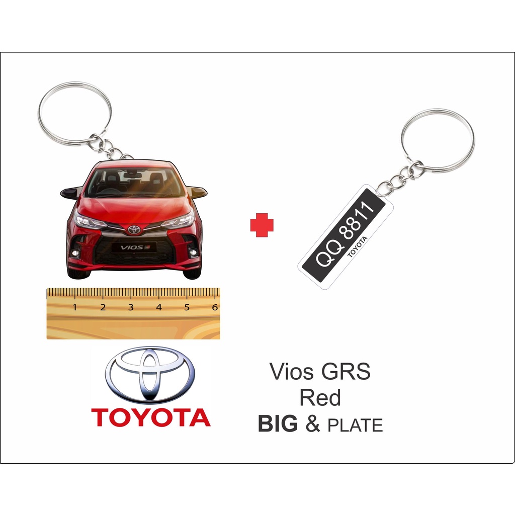 toyota vios grs red keychain 2d | Shopee Malaysia