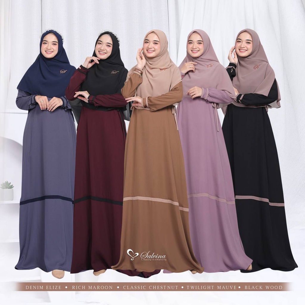 Best Selling!! Hijab Tasya Dress (Square Set) Premium Quality | Shopee ...