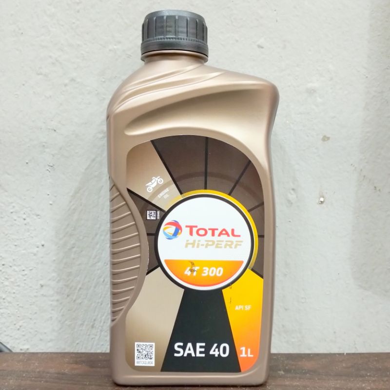 (OFFER / 100% ORIGINEL) 4T HI-PERF 300 SAE-40 4T ENGINE OIL MOTOR TOTAL ...