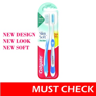 Colgate Premium Toothbrush Flex Clean & Charcoal Flex Clean Value Pack 2 Pcs New Design | Shopee ...