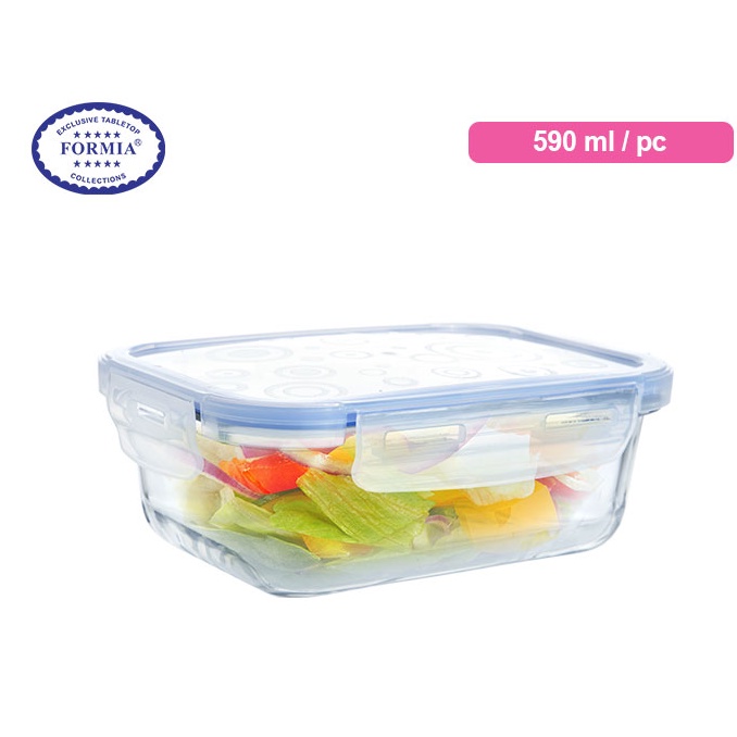 Formia STOREBOX RECT BLUE LID 590 ML | Shopee Malaysia