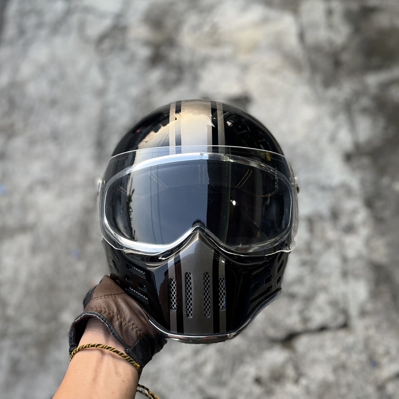 Simpson M30 Black Glossy Helmet with Graphic | Shopee Malaysia