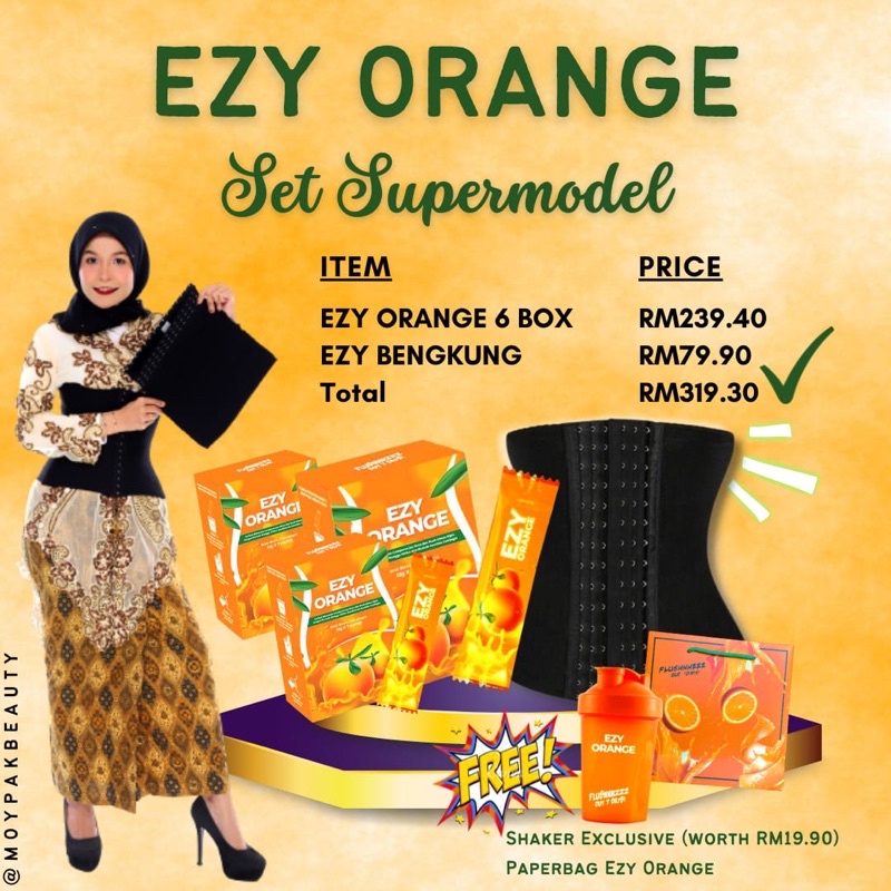 Ezy orange Bengkung ️‍🔥Free postage🔥Free Shaker🔥 | Shopee Malaysia