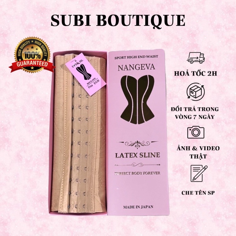 Genuine latex sline corset, helps shape the waist, reduce belly fat ...