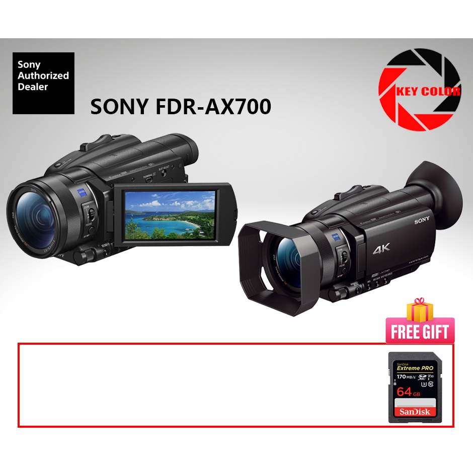 Sony FDR-AX700 ax700 4K Camcorder + Sandisk Extreme Pro 64GB (Sony Malaysia Warranty) | Shopee ...