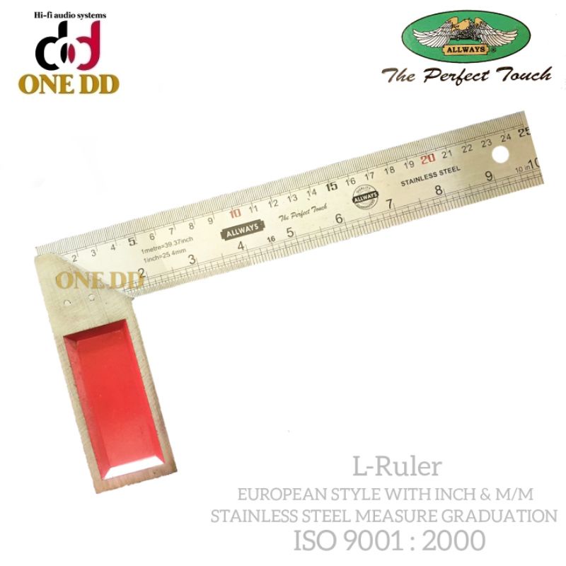 Large STAINLESS STEEL Wood Measuring Scene Angle 10 Inch Die ...