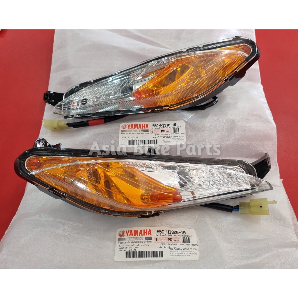 Yamaha Original LC135 V3 Front Signal Assy / Signal Depan Oren - 55C-H3310-10 / 55C-H3320-10 ...