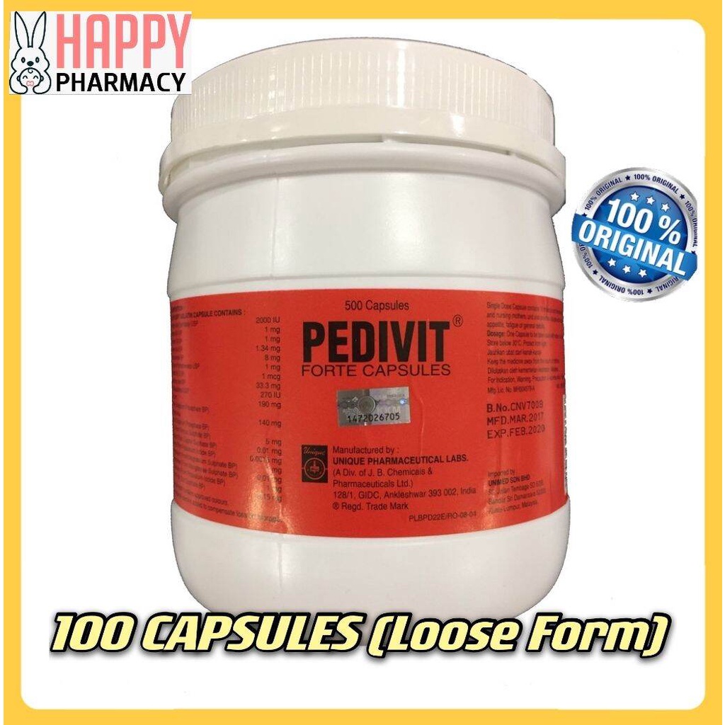 PEDIVIT FORTE MULTIVITAMIN 100'S (LOOSE FORM) [EXP:1/26] | Shopee Malaysia