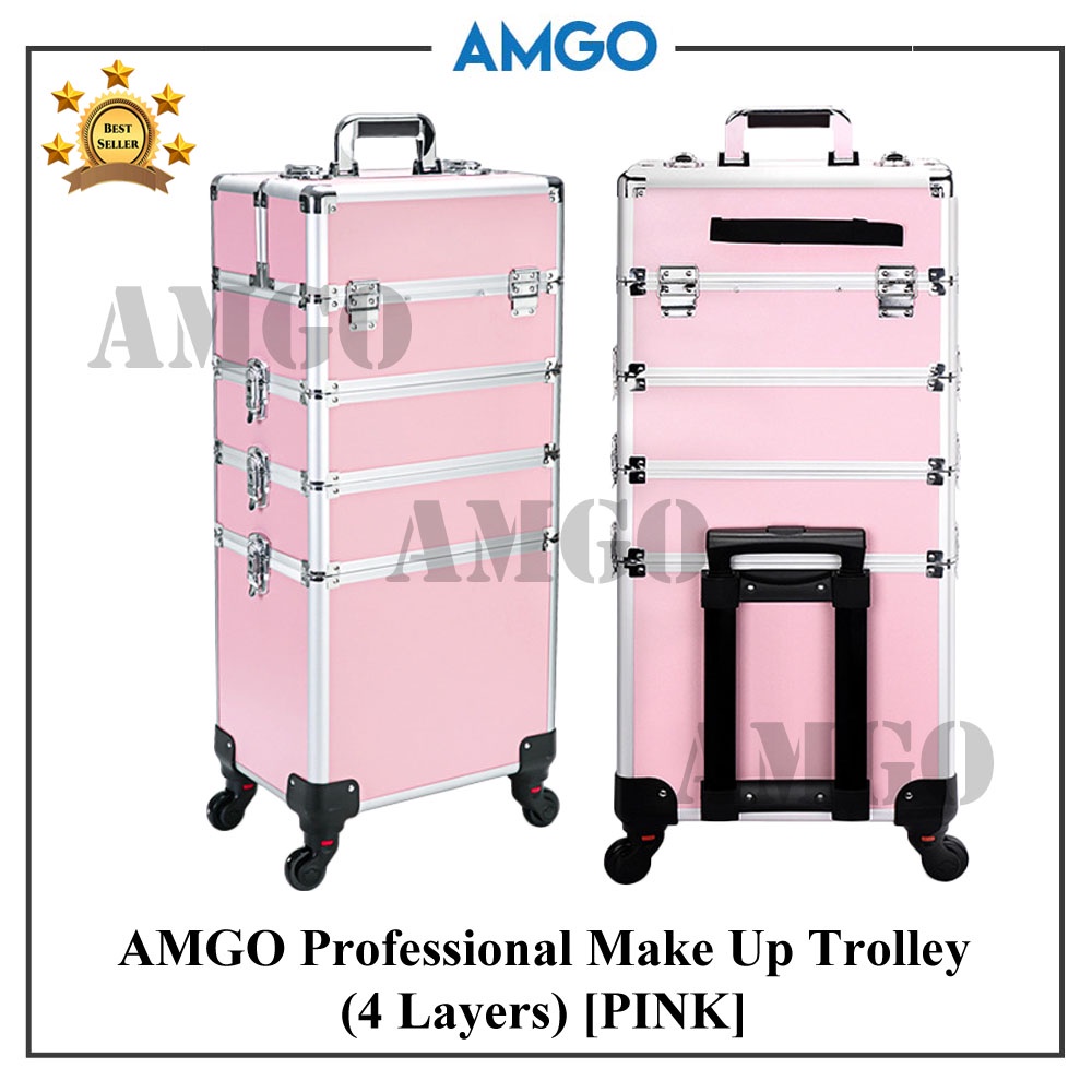 AMGO Make Up Trolley Multilayer Toolbox Cosmetic Storage Box MakeUp ...