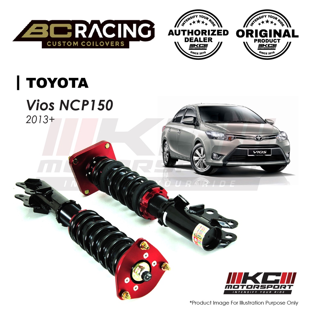 Toyota Vios NCP150 2013+ - BC Racing V1 Fully Adjustable Suspension ...