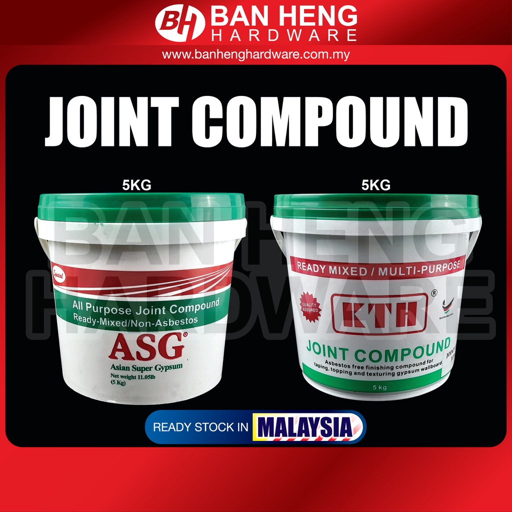 ASG JOINT COMPOUND 5KG / KTH Joint Compound - 5 Kg | Shopee Malaysia