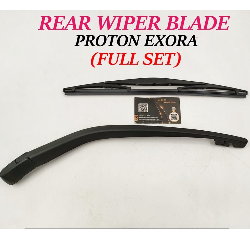 PROTON EXORA EXORA BOLD FULL SET REAR WIPER Wiper Blade with Wiper Arm ...