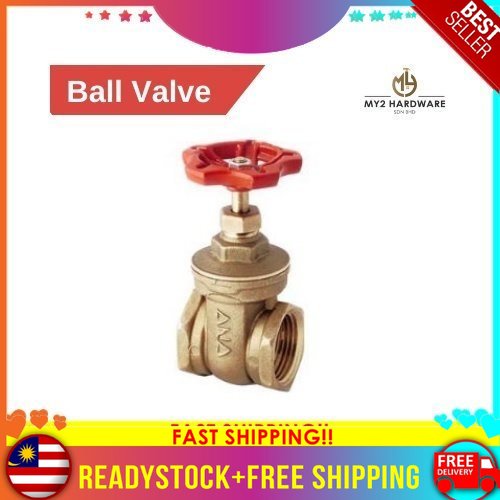 [ ANA ] MADE IN THAILAND 1250 - FULL BORE BRASS GATE VALVE (200PSI ...