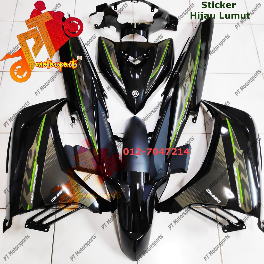 Yamaha LC 135 Cover Set Black Exciter RC Edition 80 Grey Red Green Hijau Lumut V1 V2 V3 V4 V5 V6 ...