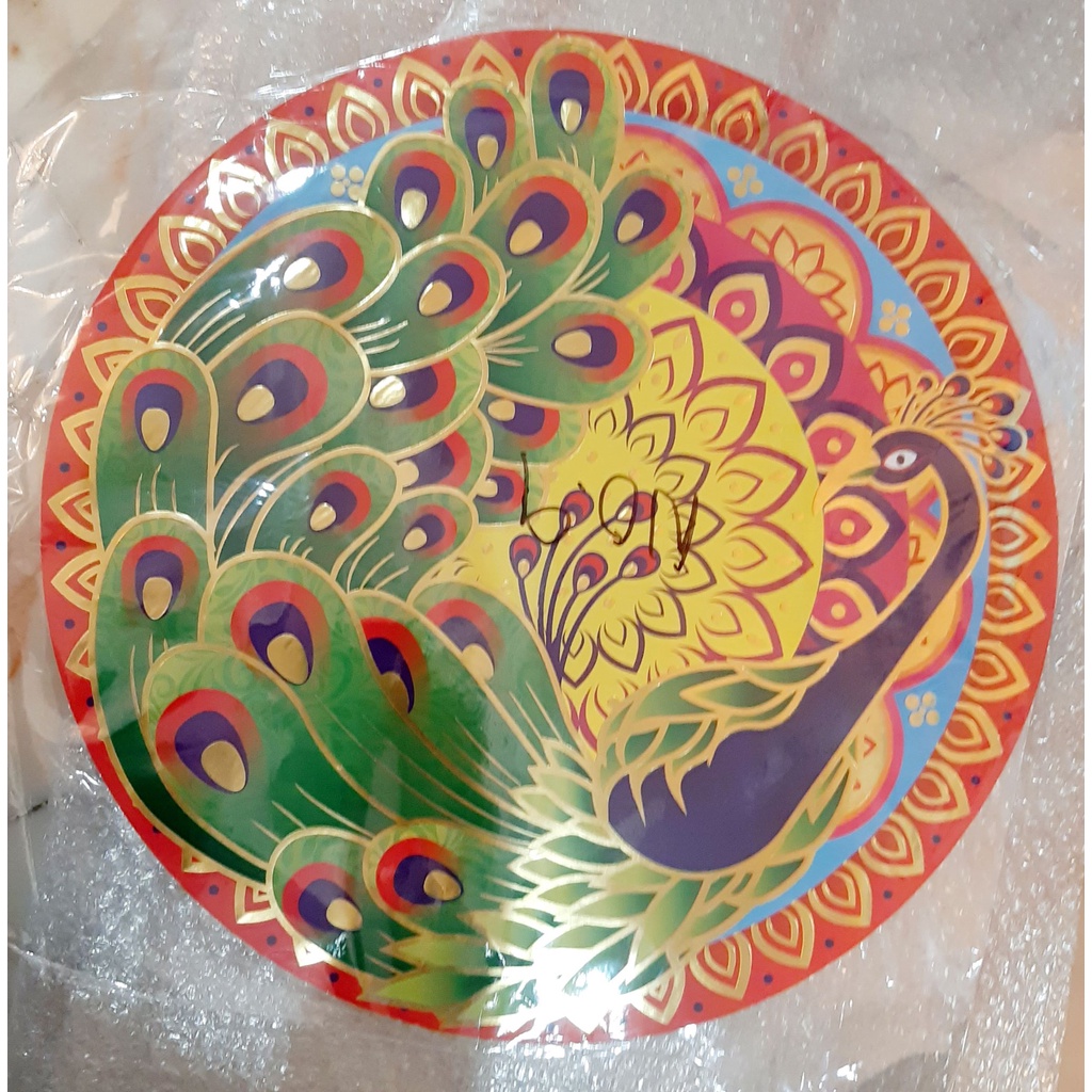 AE DEEPAVALI2023 DEEPAVALI GOLD STICKER KOLAM ELEGANT GOLD DESIGN WATER ...