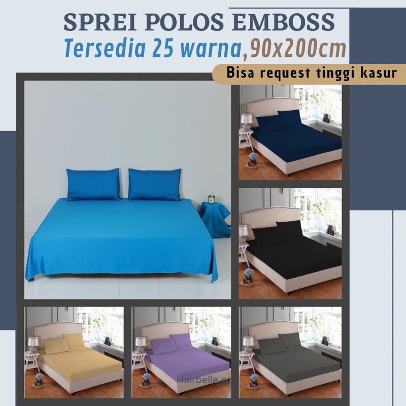 KATUN Premium Embossed Plain Sheets 90x200cm Plain Sheets Cotton Sheets ...