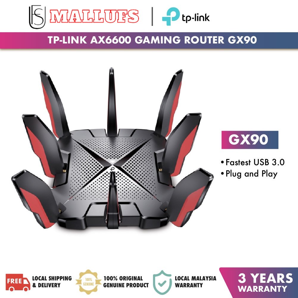 TP-Link AX6600 Gaming Router With Tri-Band Gigabit Wireless AX High ...