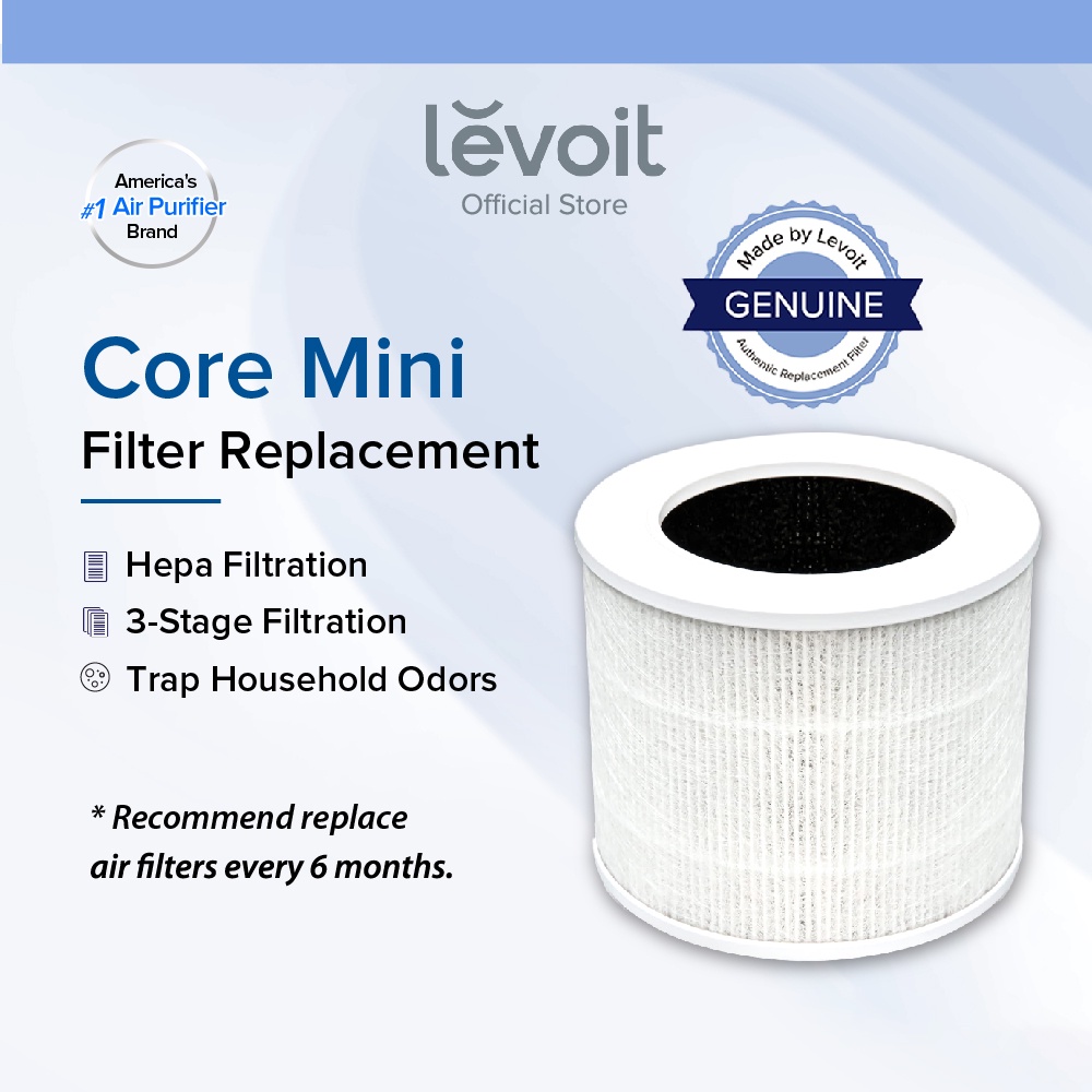 Levoit Core Mini Air Purifier Replacement Filter True HEPA | Shopee ...