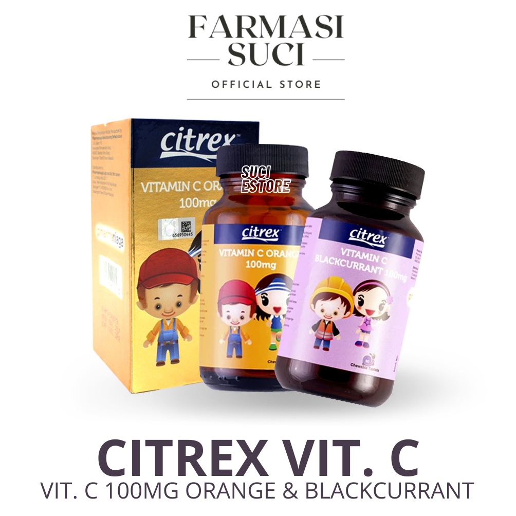 CITREX Vitamin C 100mg Orange / Blackcurrant 90 Tablets [TWIN PACK ...