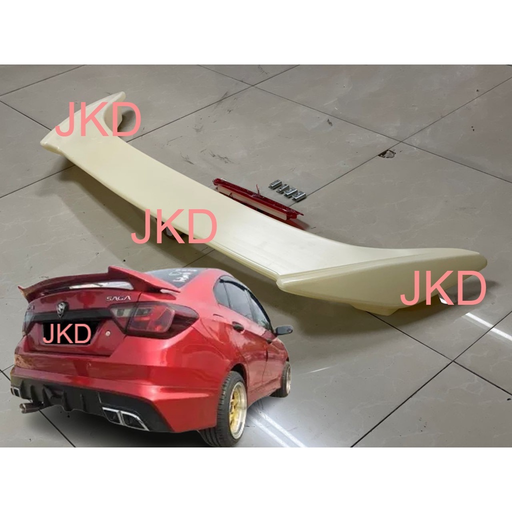 SPOILER Proton Saga VVT 2016 &ABOVE TRD V3 Spoiler With Paint & LED ...