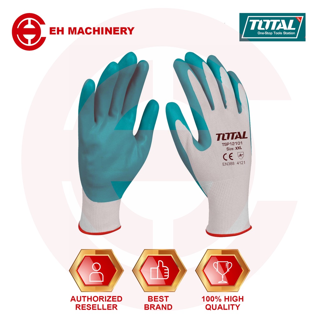 TOTAL NITRILE GLOVES/HAND GLOVES/RUBBER GLOVES/SAFETY GLOCES TSP12101 ...