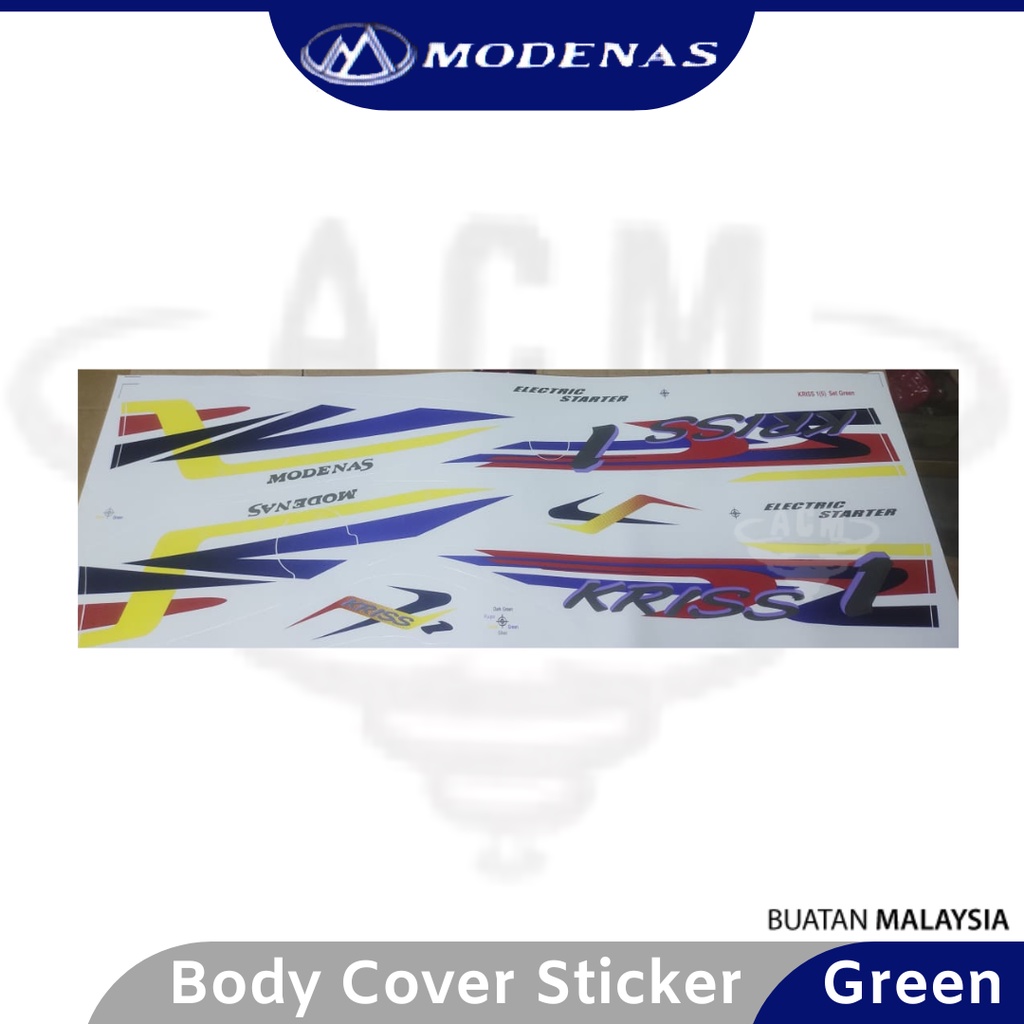 MODENAS Kriss Body Cover Set Coverset Stripe Strike Sticker 1 2 FL 1FL ...