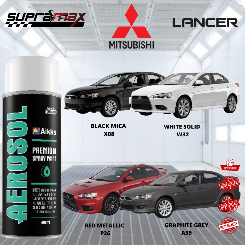 [Mitsubishi Lancer] SUPRAMAX Aerosol Spray 2K Paint/ Car Body Touch Up ...